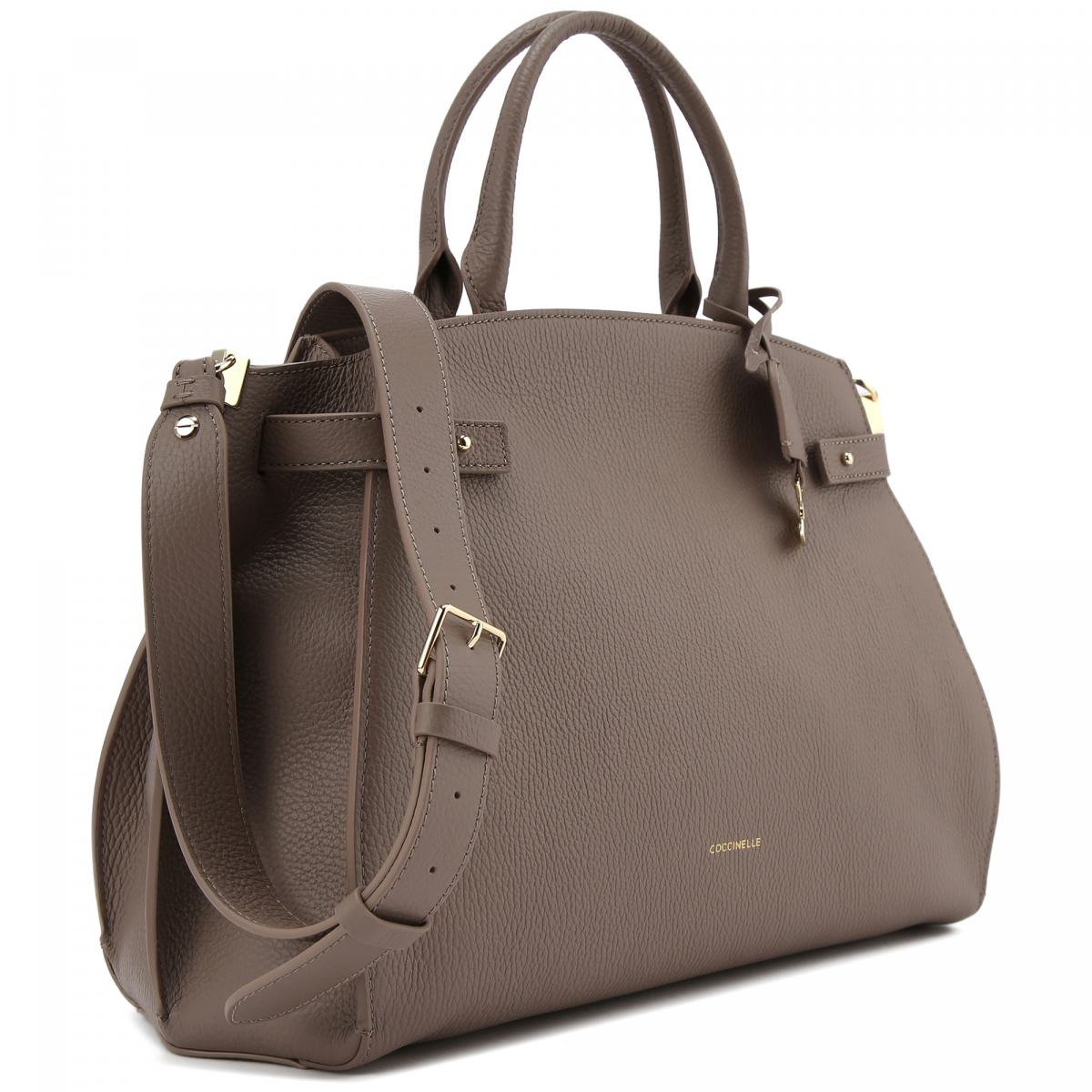 Сумка Coccinelle E1 QLA 1801 01 GRAINED LEATHER n59 warm taupe (1841277 ...